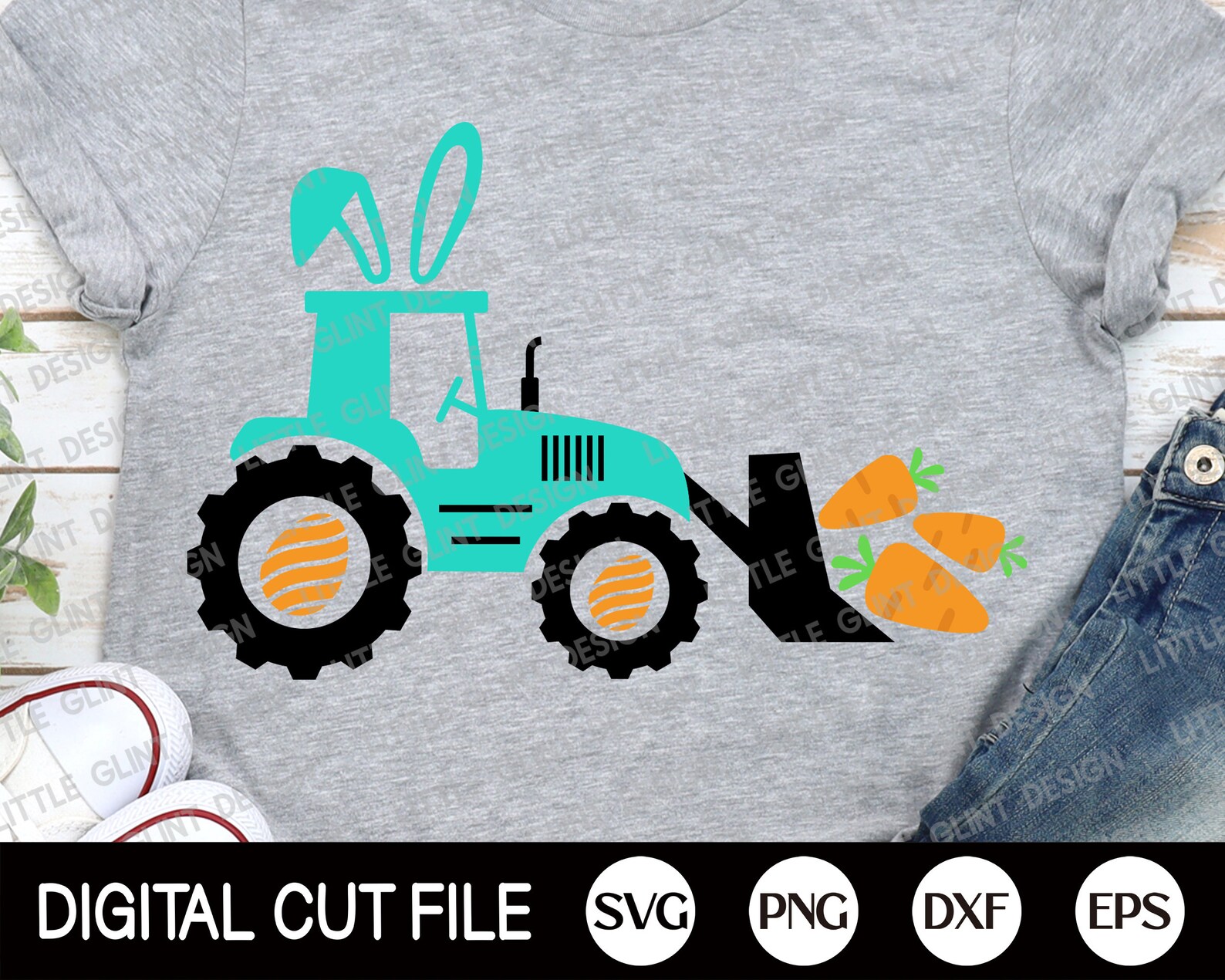 Easter Tractor Carrot Svg, Easter Svg, Happy Easter Svg, Svg Easter ...