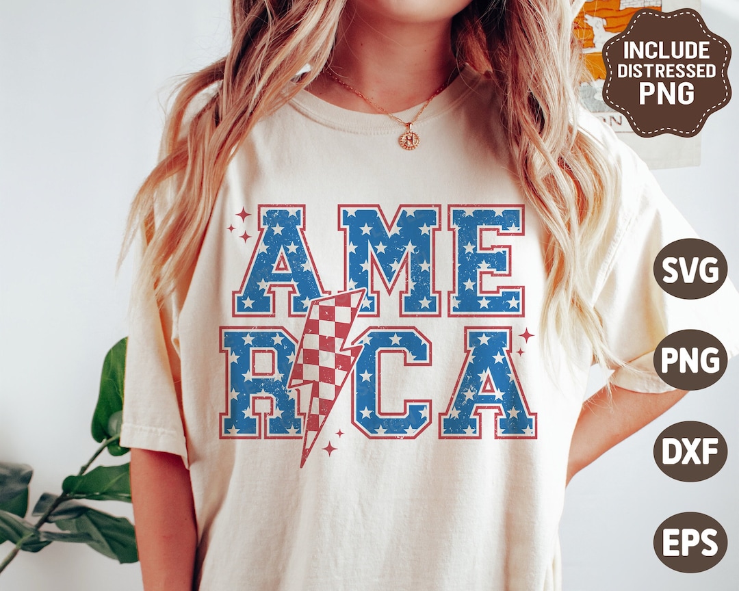 Retro America SVG PNG, 4th of July Svg, USA Png, Independence Day Shirt ...