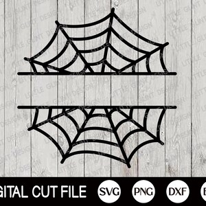 Spiderweb Monogram Svg, Halloween Svg, Spider Svg, Spiderweb Clipart, Spiderweb Monogram Frame ...