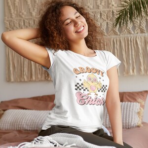 Groovy Chick SVG, Easter Chick SVG, Vintage Easter Girl Gift, Retro ...