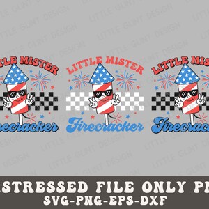 Little Mister Firecracker SVG PNG, 4th of July Svg, America Boy Png ...