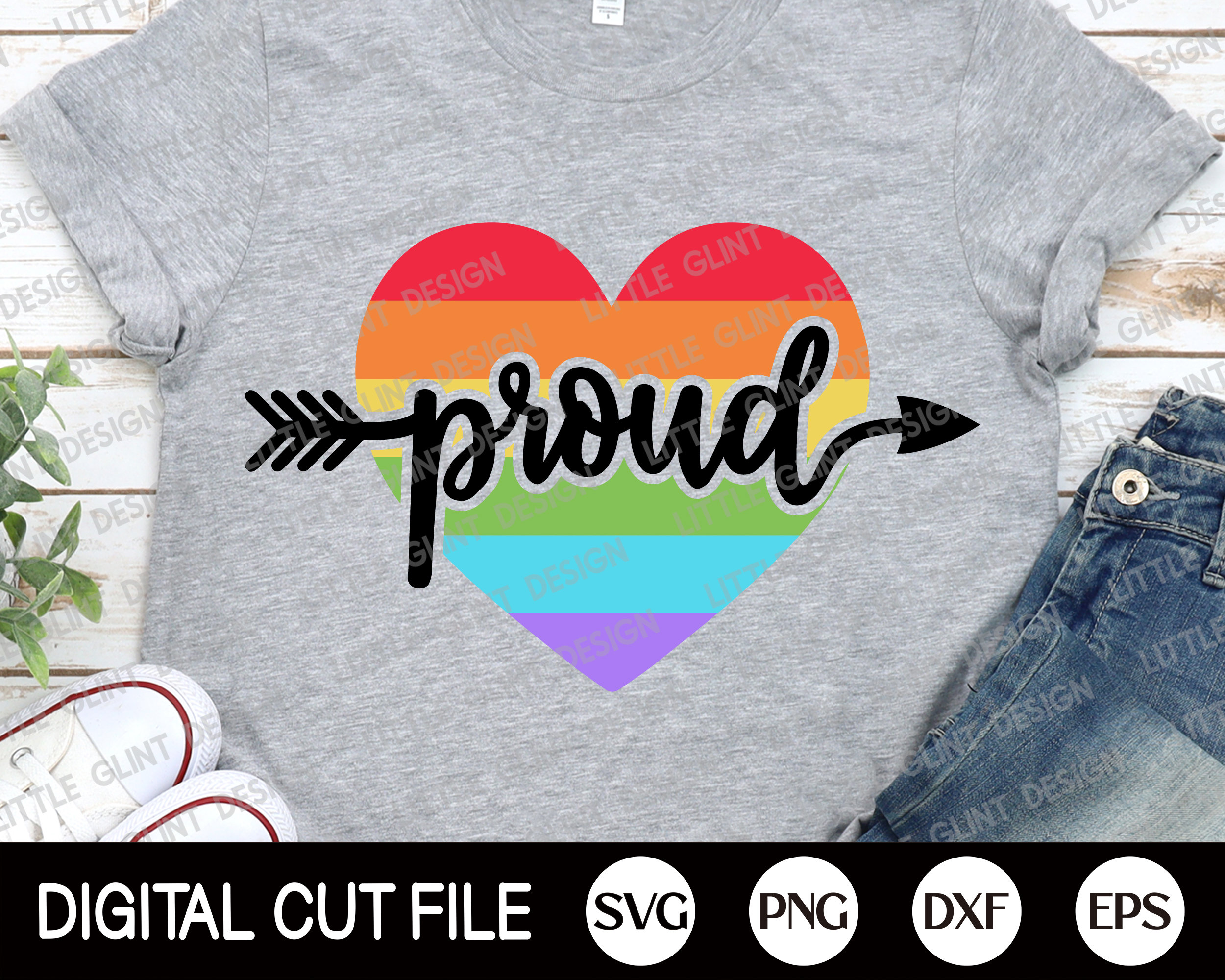Gay Pride Svg Proud Svg Pride Png Rainbow Svg LGBTQ Svg | Etsy