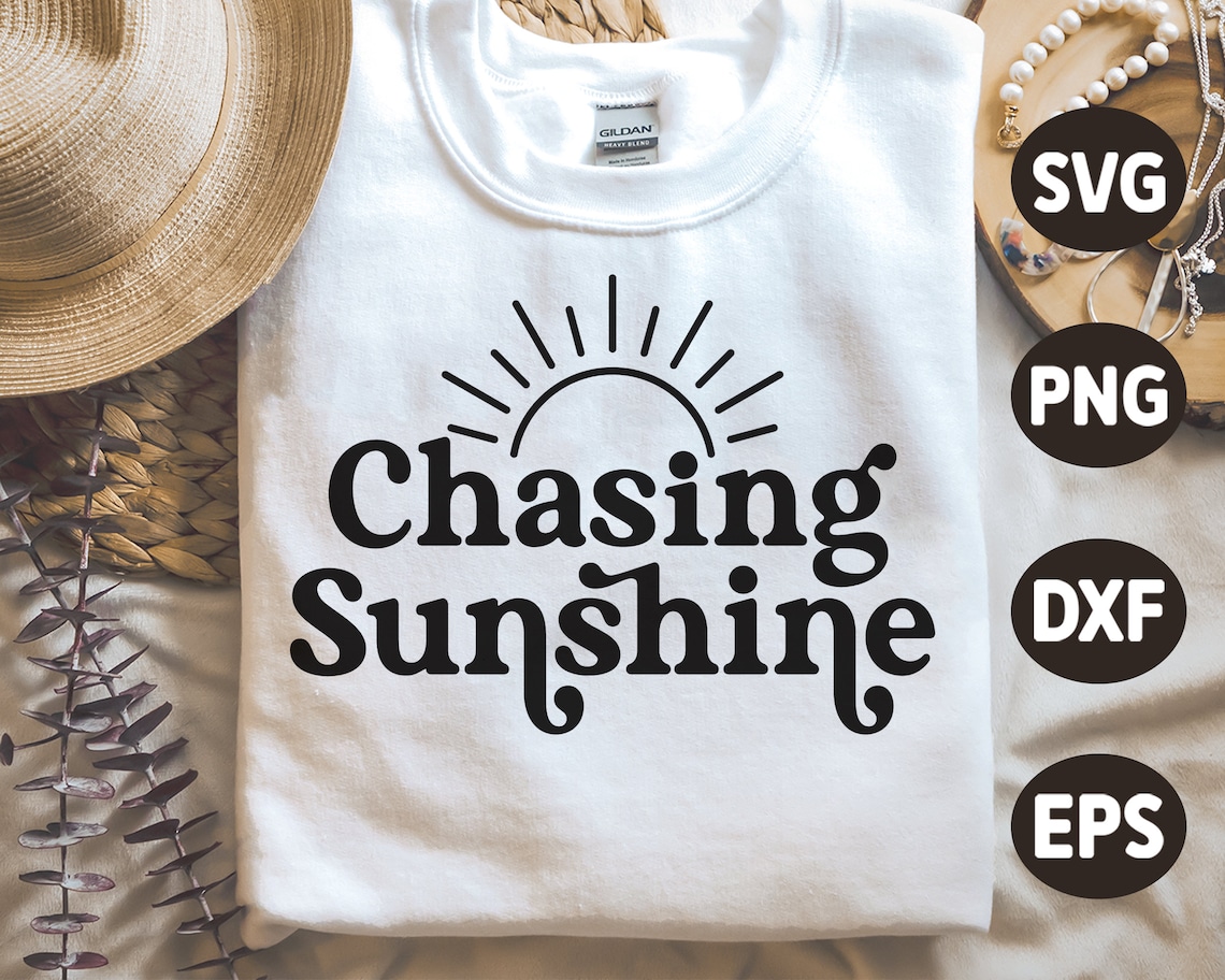 Chasing Sunshine SVG Sunshine Svg Summer Quote Svg Beach - Etsy