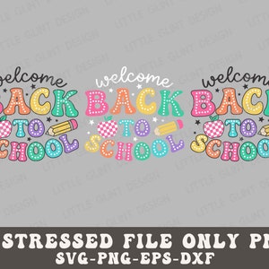 Welcome Back to School SVG PNG, Retro Back to School Svg, Retro School ...