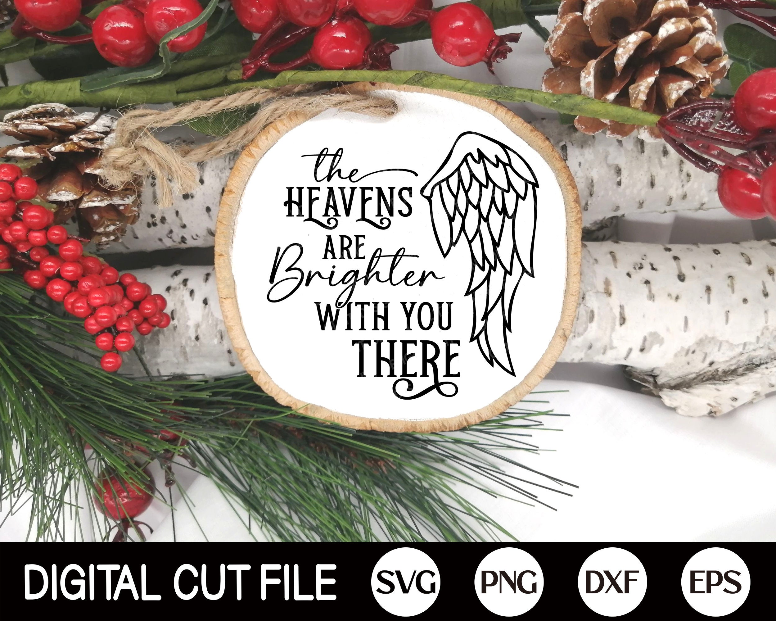 Memorial Christmas Ornament SVG Bundle, Christmas Svg, Remembrance ...