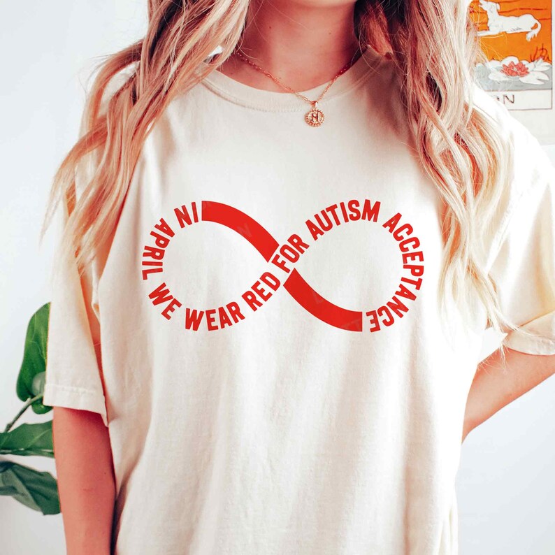 In April We Wear Red Autism SVG PNG, Autism Awareness Png, Autism ...