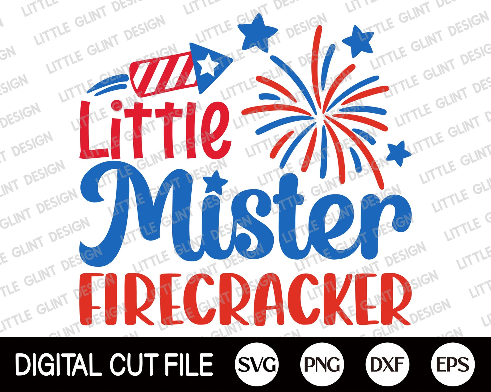 Memorial Day Svg 4th of July Svg Little Mister Firecracker - Etsy