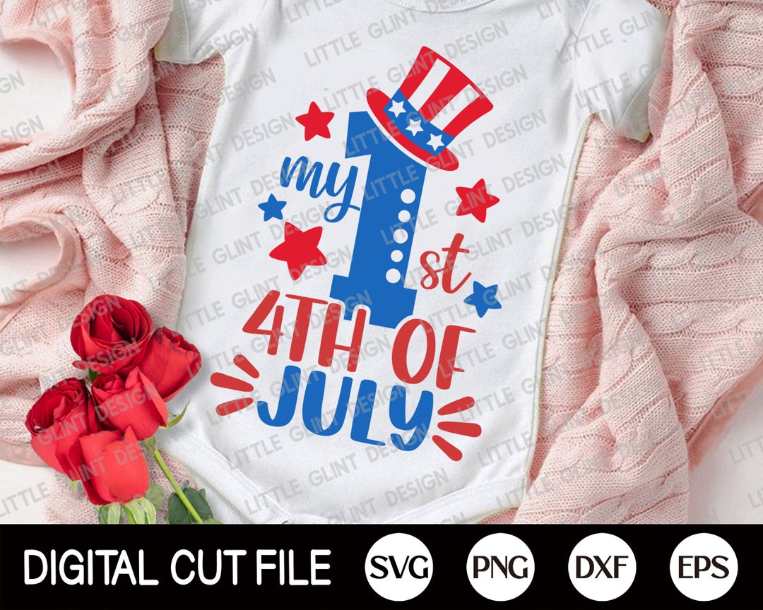 My 1st 4th of July Svg, 4th of July Svg, My First Fourth of July ...