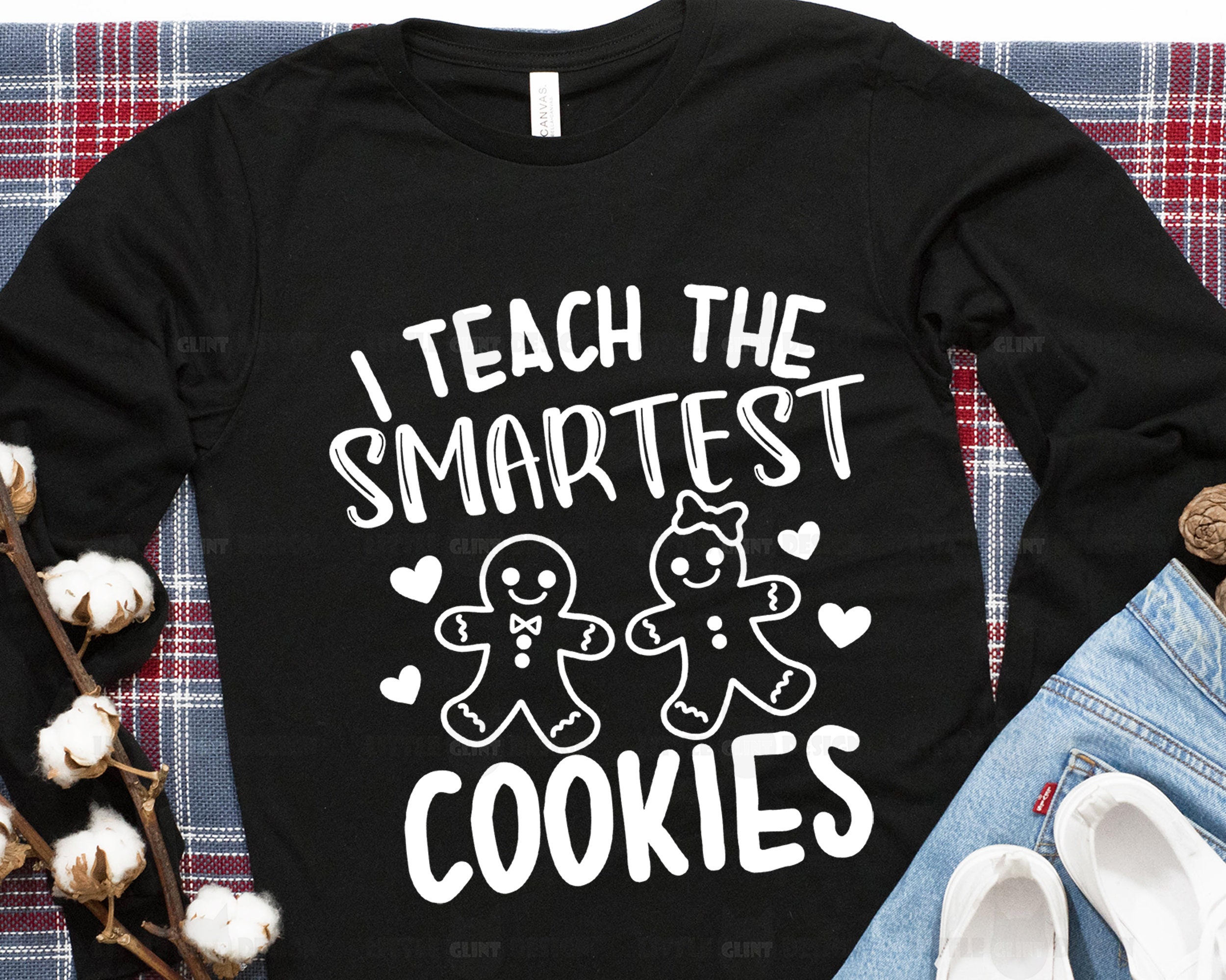 I Teach the Smartest Cookies SVG, Kids Christmas Svg, Christmas Cookie ...