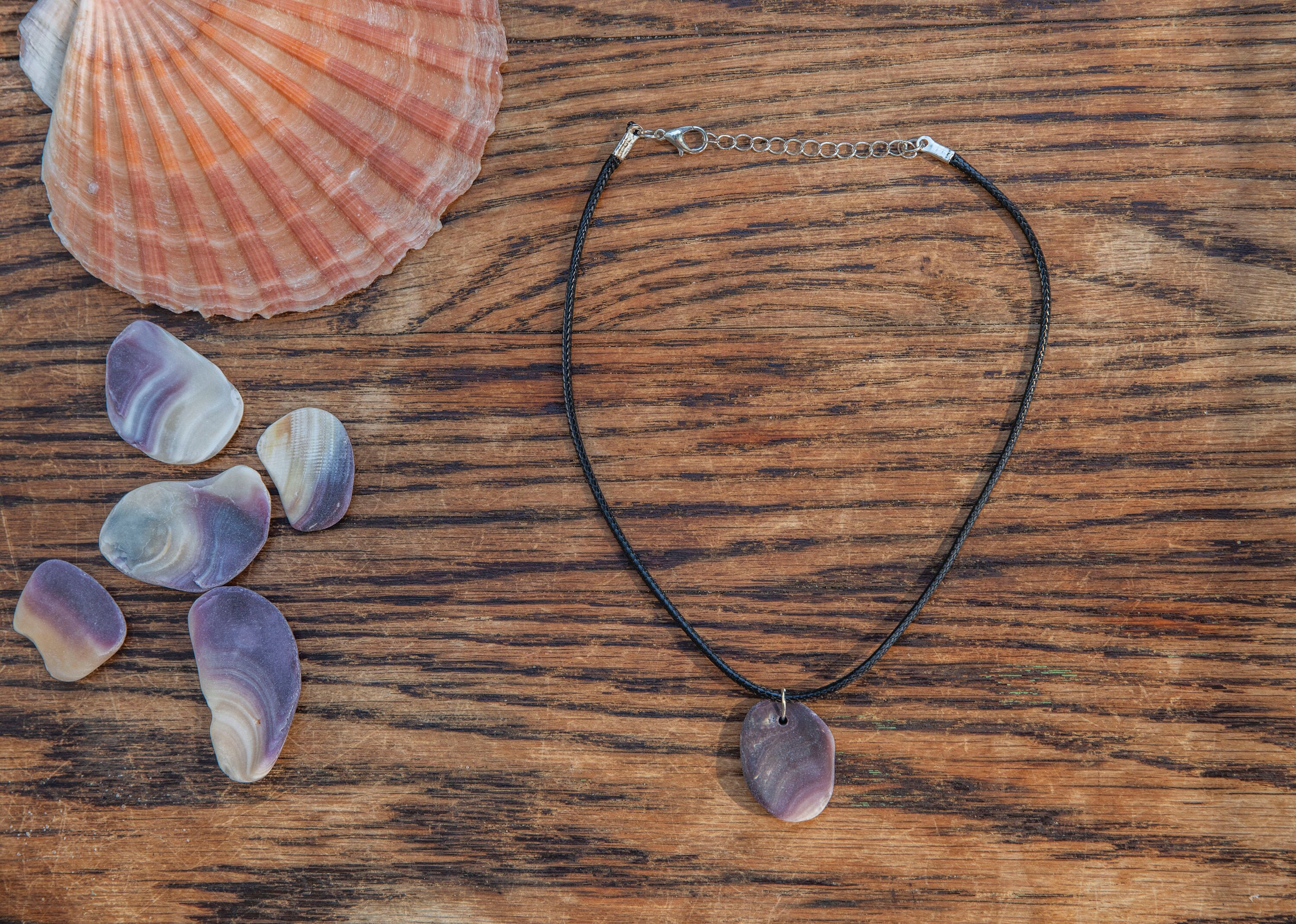 Purple Wampum Shell Choker Necklace - Etsy