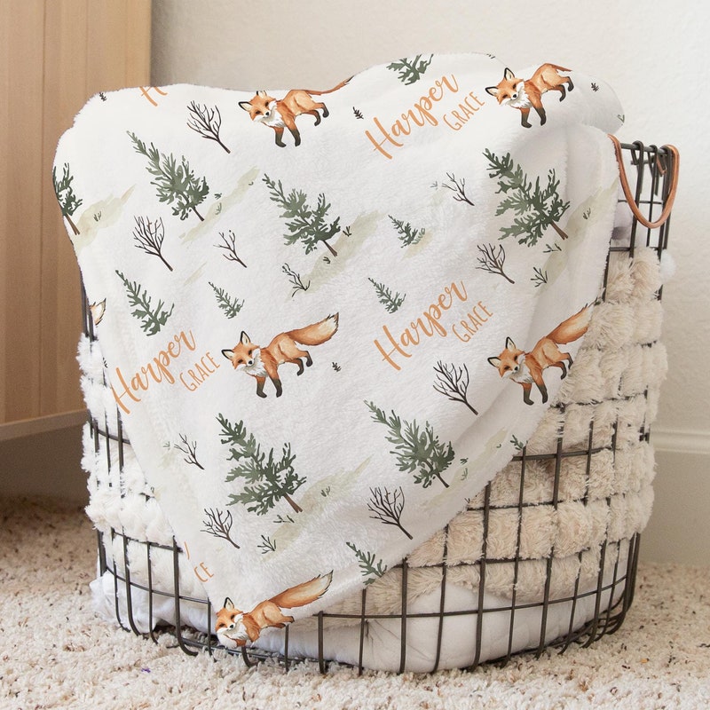 Fox Baby Blanket - Etsy