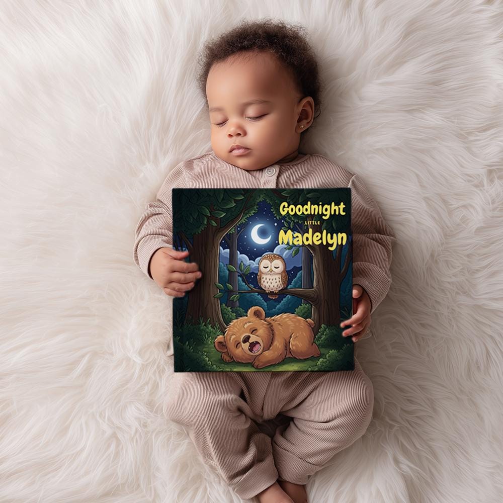 Personalized Baby Book With Name, First Birthday Gift, Kids Boy or Girl ...