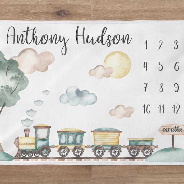 Train Baby Blanket - Etsy