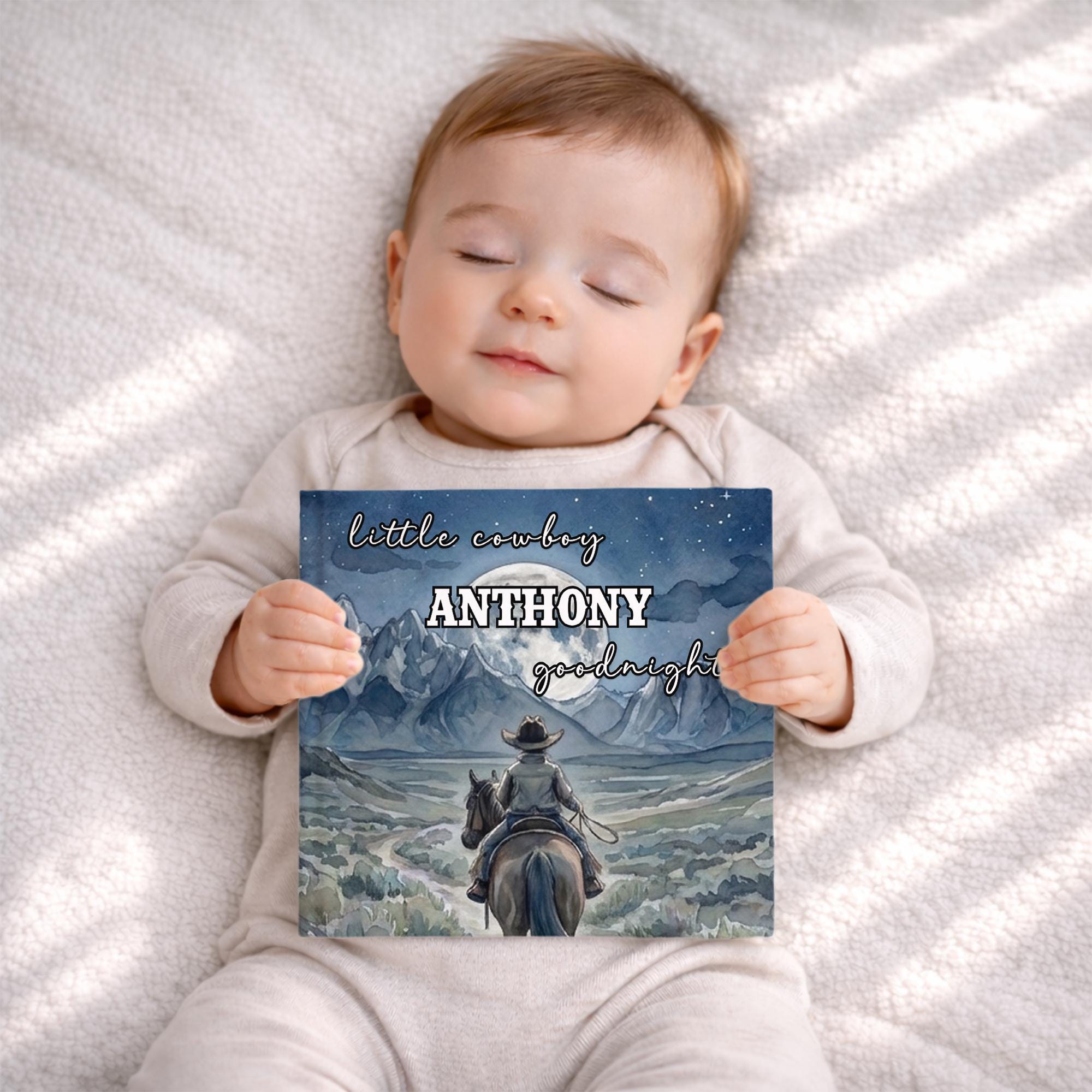 Personalized Western Bedtime Book, Custom Cowboy Storybook With Name ...