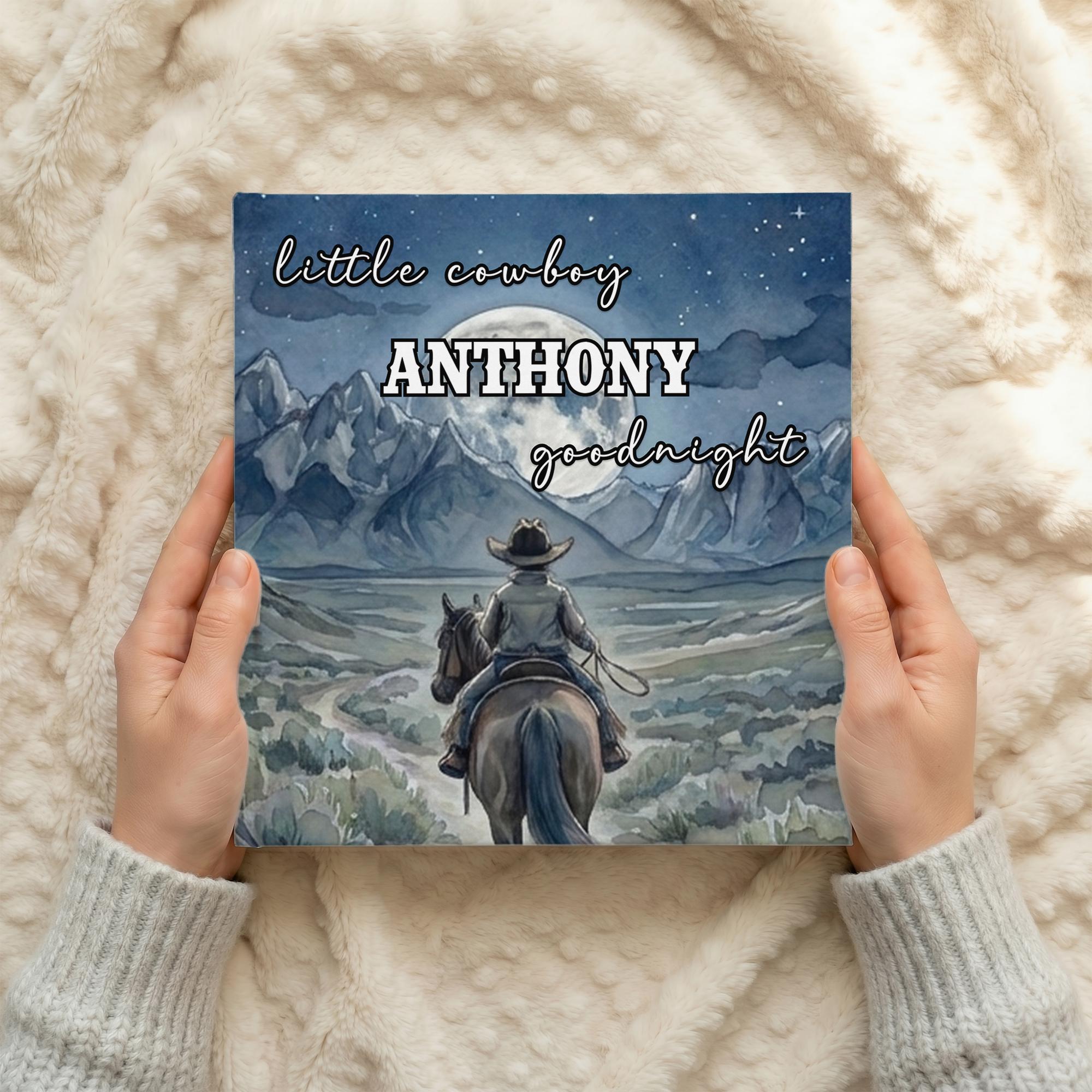 Personalized Western Bedtime Book, Custom Cowboy Storybook With Name ...
