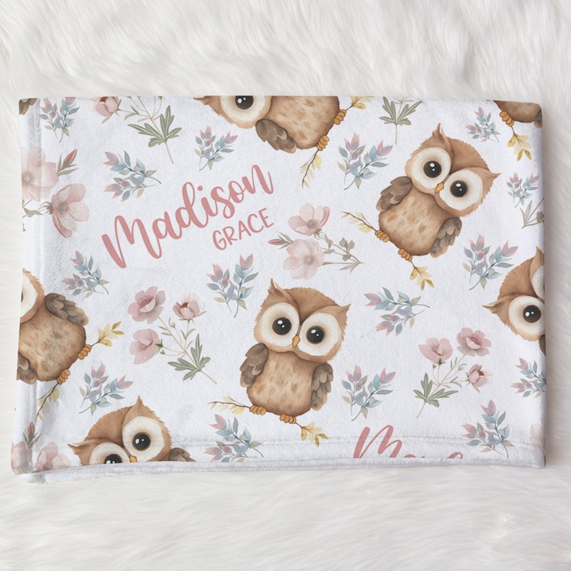 Owl Baby Blanket - Etsy