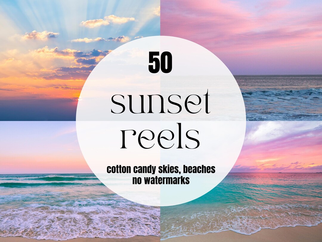 50 Sunset Time Lapse Reels Ig Story Video Nature Stock Video Beach ...