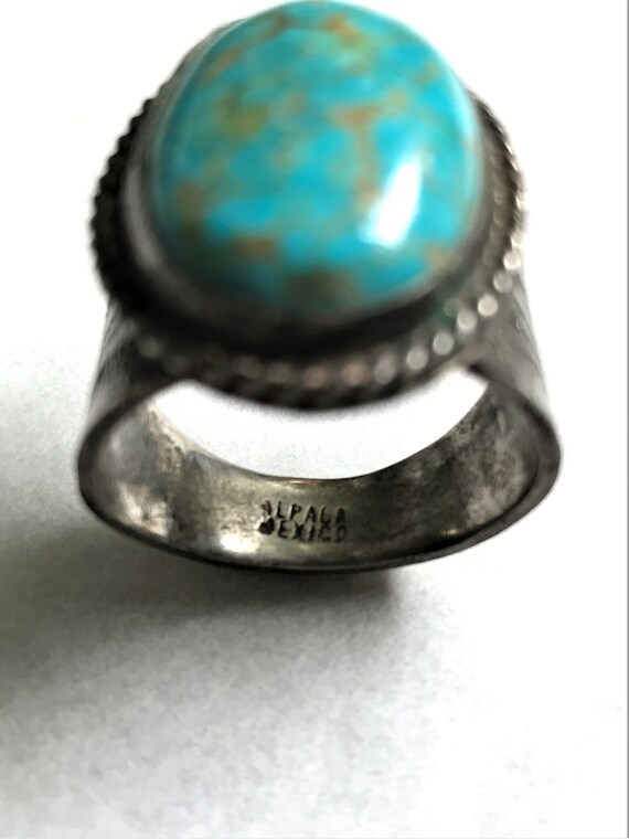 Big Bold Ring. "Alpaca Mexico" - Gem