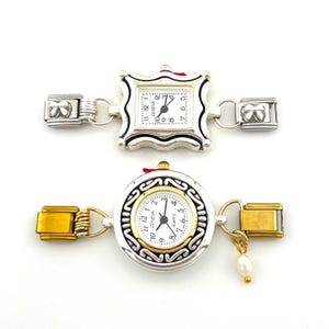 Italian Charm Watch- Watch Bracelet Link - Etsy