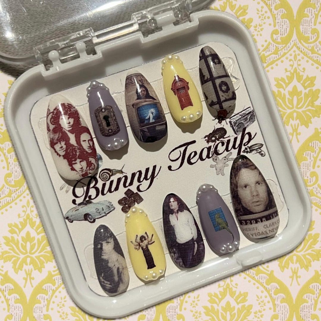 The Doors/ Jim Morrison Press on Nails Personalized - Etsy
