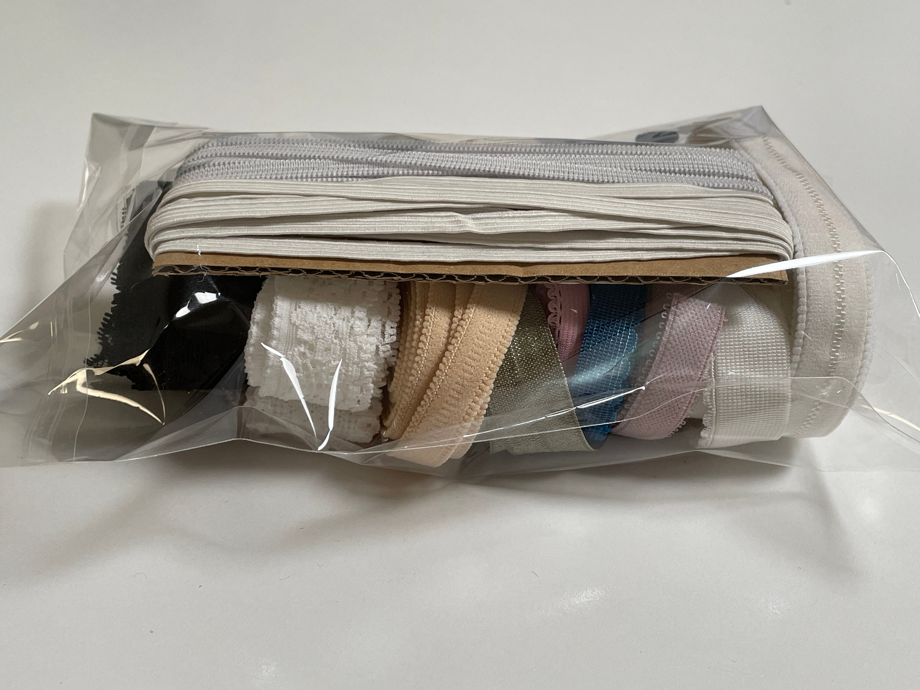 Elastic Stretch Lace Grab Bags, 30 MTS, Various Elastics & Colours ...