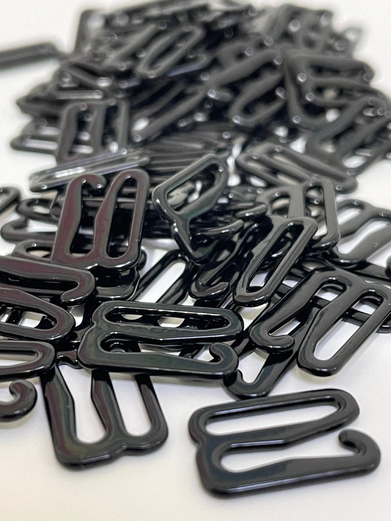 12mm 13mm Bra Lingerie Metal Sliders Hooks Rings, Black or White, Bra ...