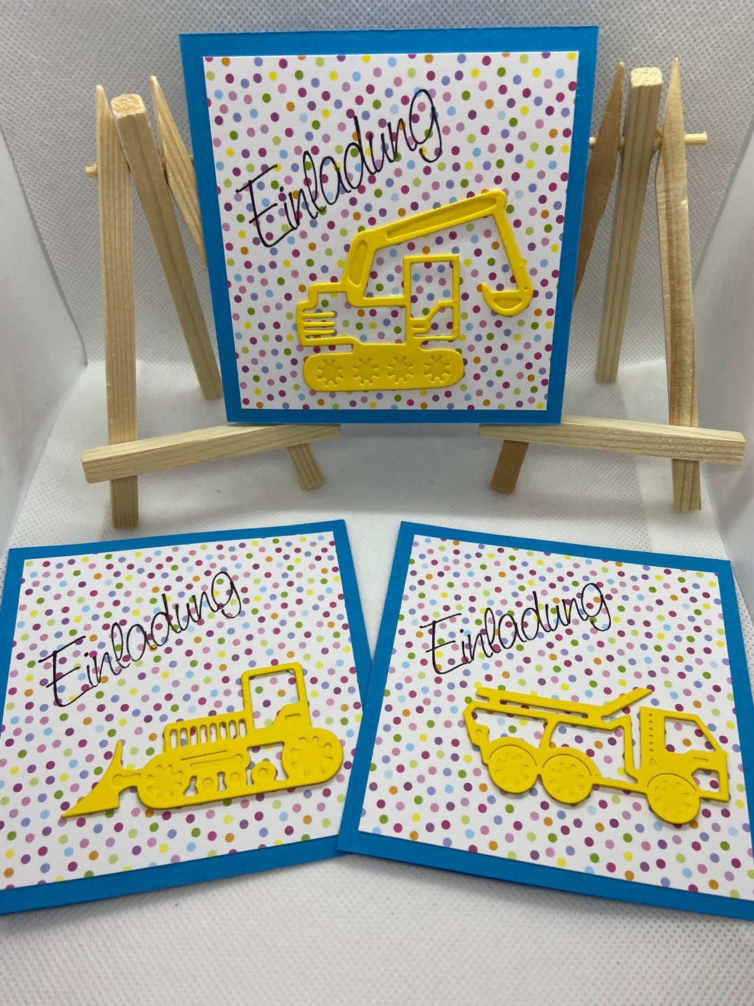 Children's Birthday Invitations With Bagger 3 in the Set; Birthday ...