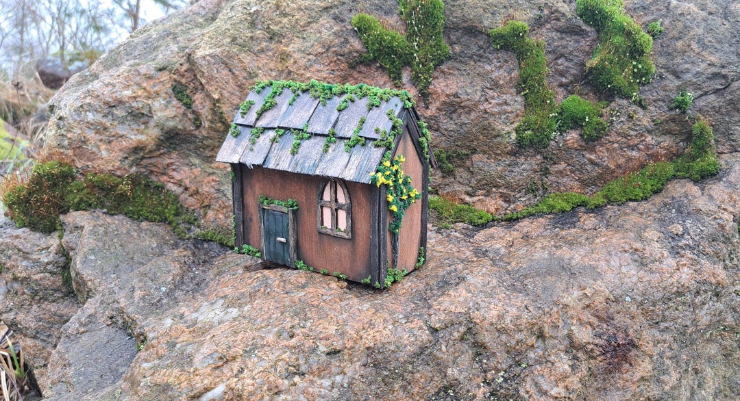 Miniature Fairy House: Decor (14x8.5x13 Cm) - Etsy
