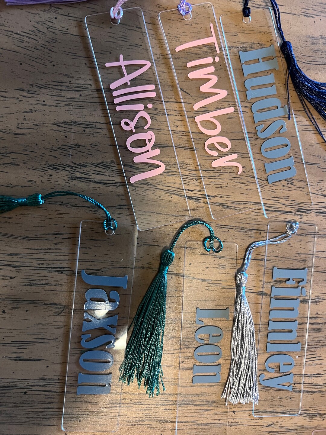 Personalized Acrylic Bookmark - Etsy