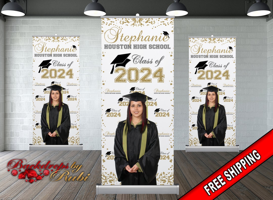 Graduation Retractable Graduation Banner Graduation - Etsy