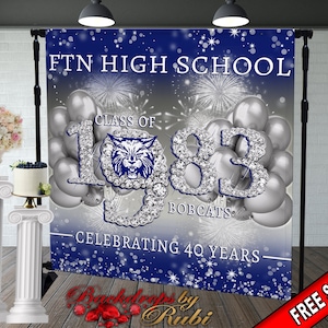 Class Reunion Backdrop, Class of Backdrop, Class Reunion Step and ...