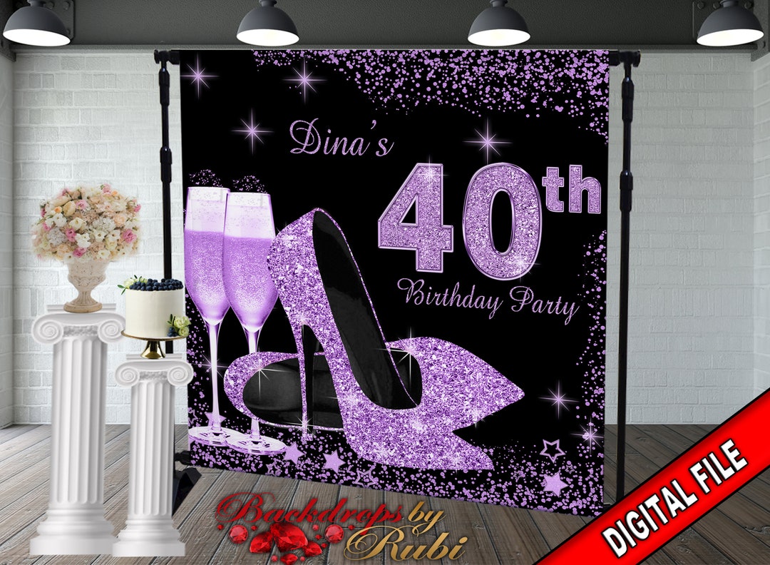 High Heels Backdrop, High Heels Birthday Backdrop, High Heel Shoe ...