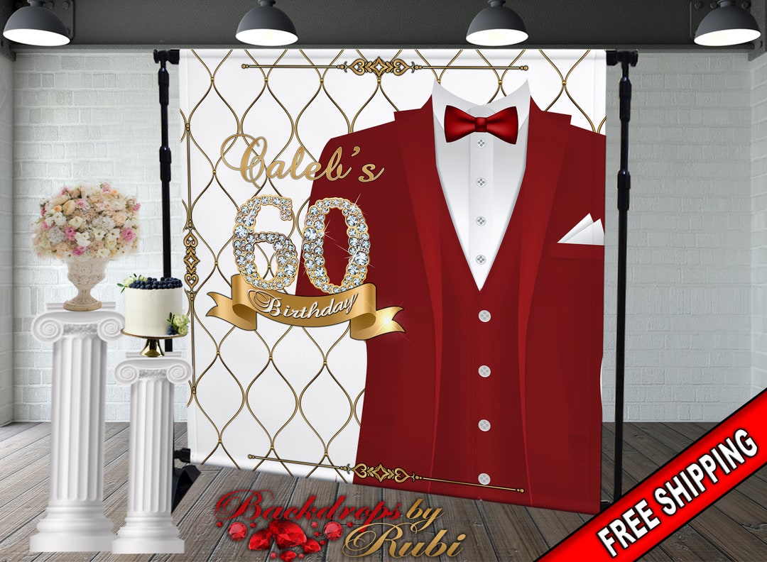 Classic Man Birthday Backdrop Classic Man Step And Repeat Backdrop 30th Birthday 40th 50th