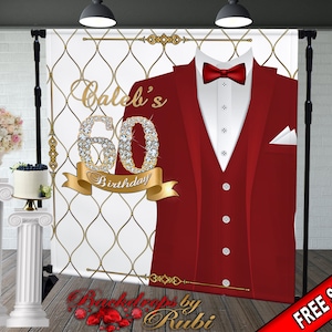Classic Man Birthday Backdrop, Classic Man Step and Repeat Backdrop ...