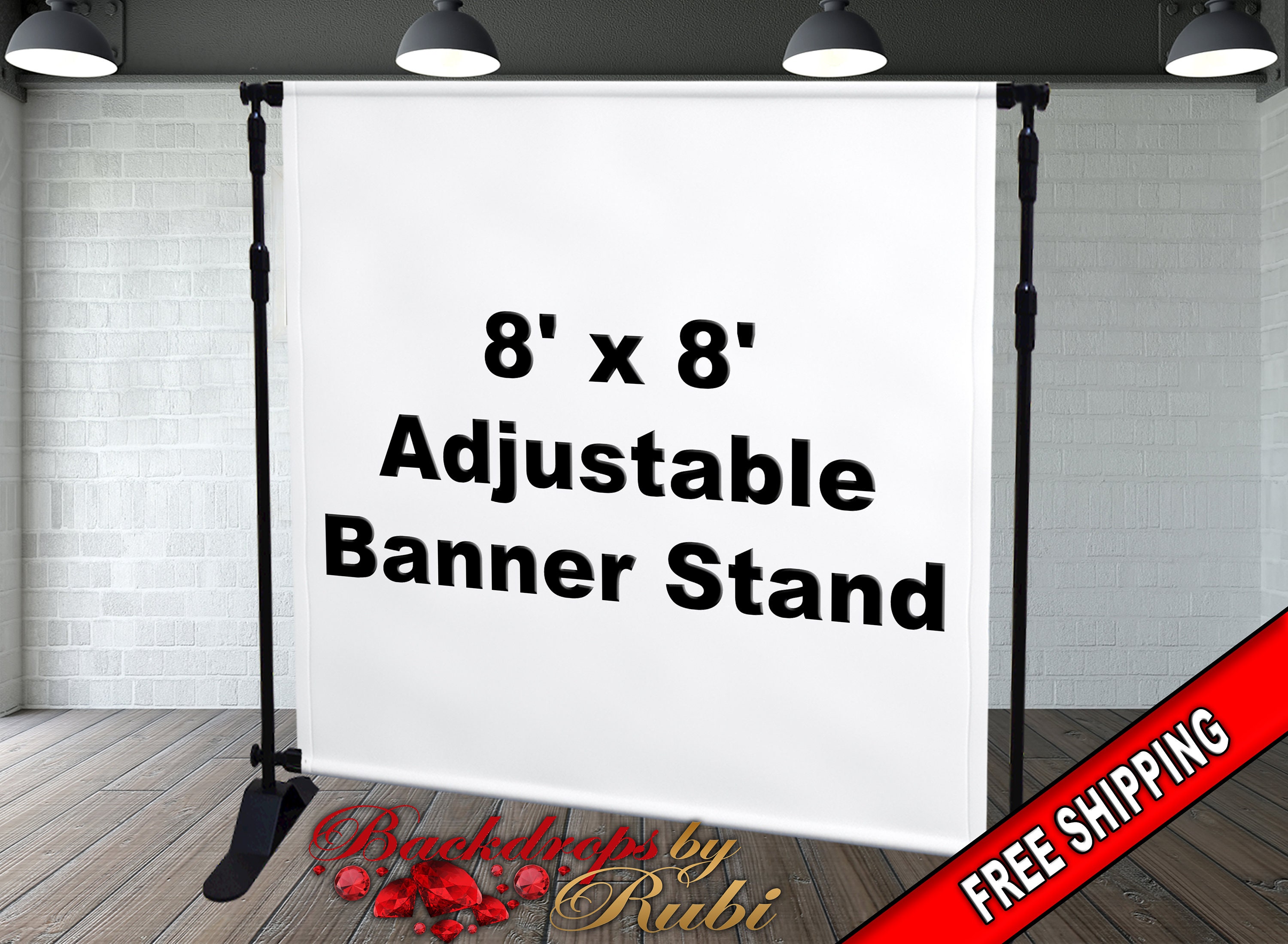 8' X 8' Adjustable Banner Stand - Etsy