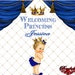 Royal Princess Theme Backdrop, Princess Backdrop, Royal Princess Baby ...