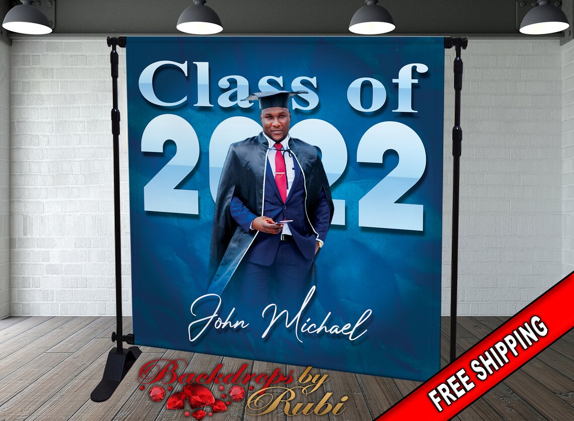 Graduation Backdrop Prom Graduation Photo Booth Class of - Etsy