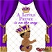 Prince Theme Backdrop, Purple Crown Prince Backdrop, Royal Prince Baby ...