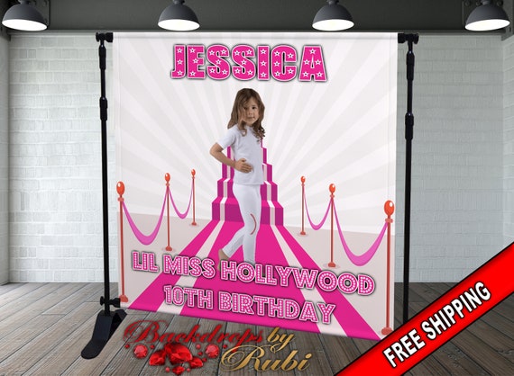 Hollywood Backdrop Hollywood Banner Hollywood Birthday | Etsy