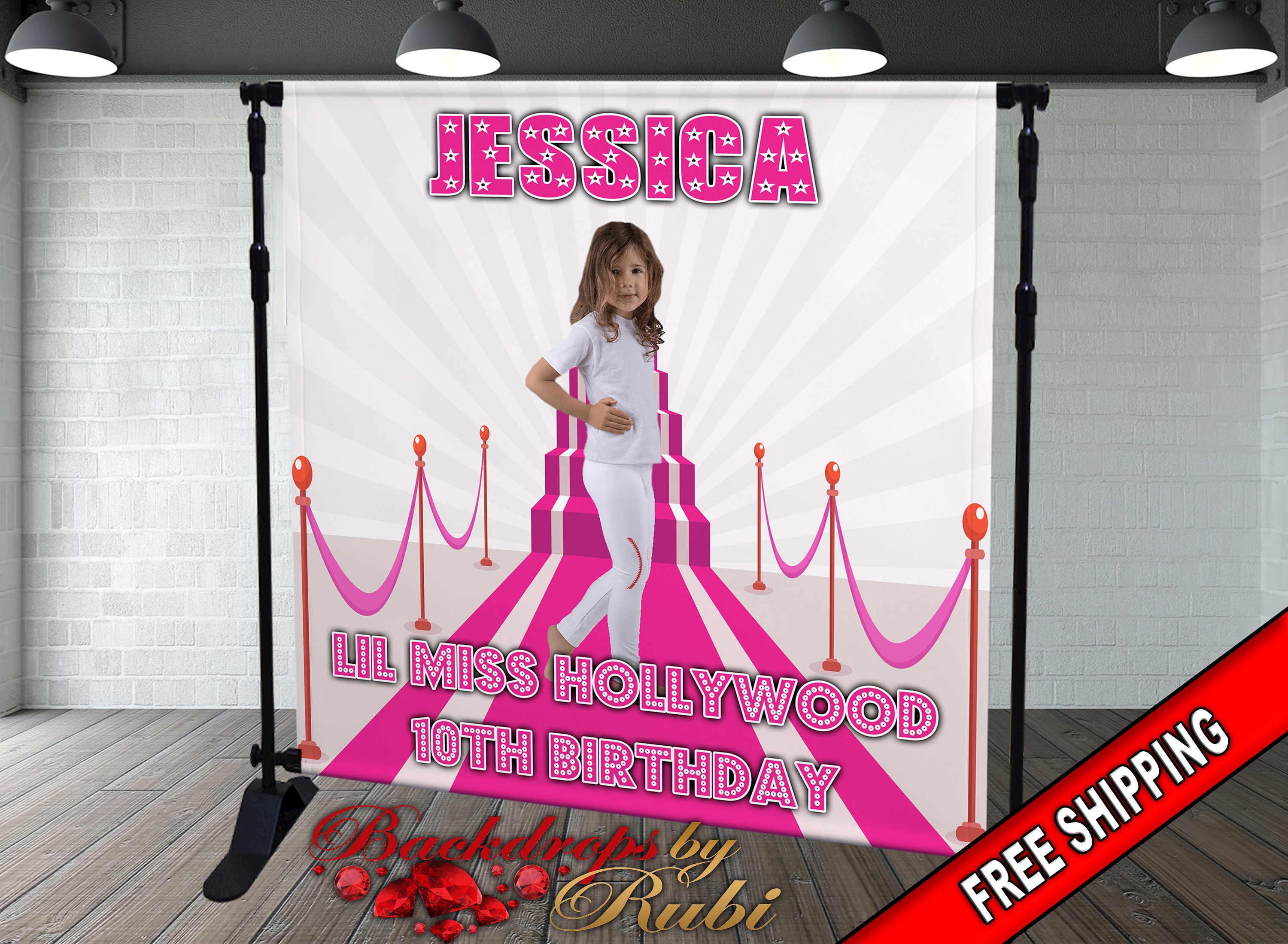 Hollywood Backdrop Hollywood Banner Hollywood Birthday | Etsy
