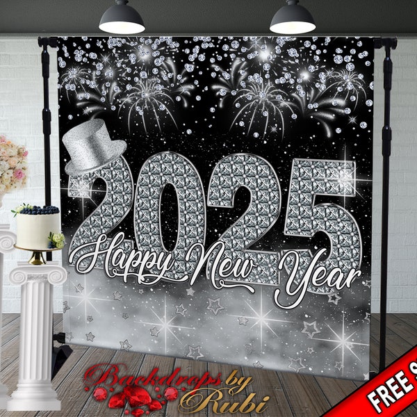 New Years Backdrop - Etsy