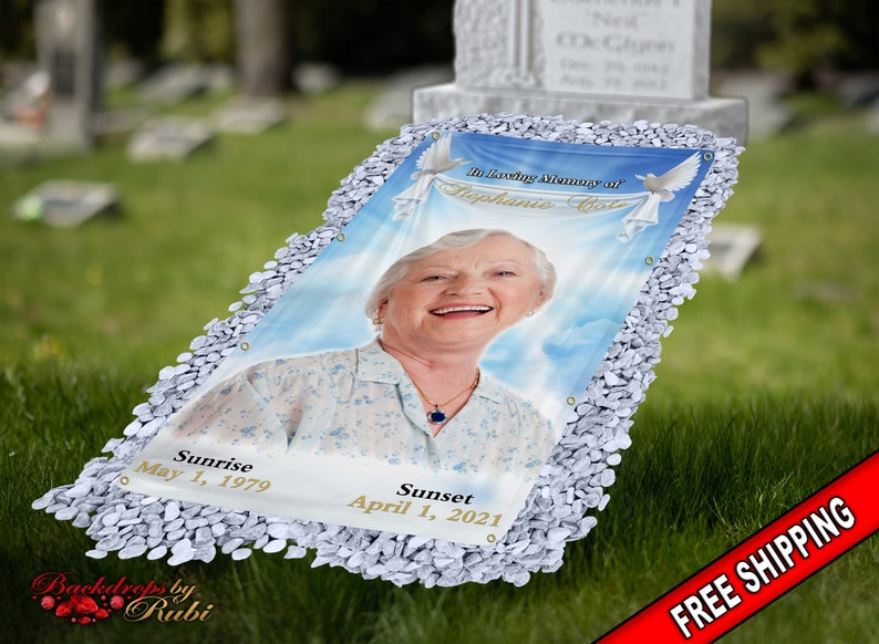 Grave Blanket Grave Cover Memorial Grave Blanket Custom - Etsy