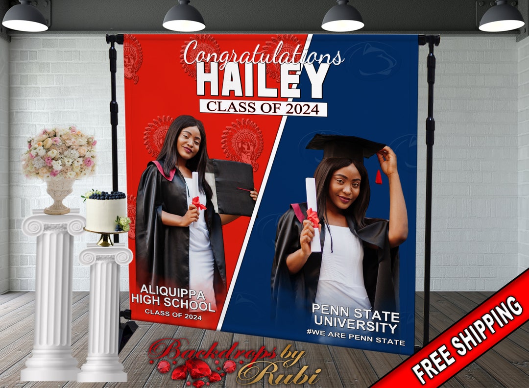 Graduation Backdrop, Graduation Banner, Graduation Photo Booth, Class ...