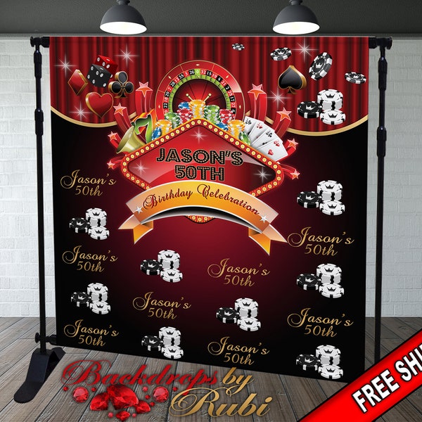Casino Backdrop - Etsy