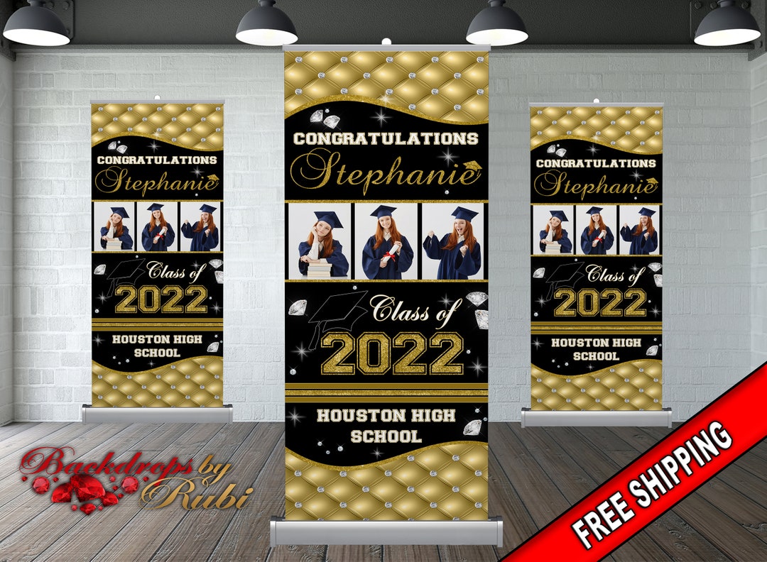 Graduation Retractable Graduation Banner Graduation - Etsy