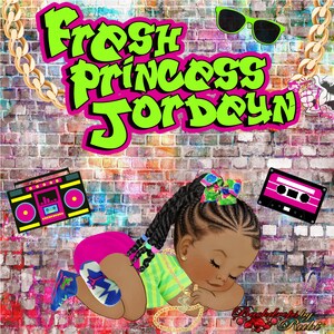 Fresh Princess Backdrop, Fresh Princess Birthday Backdrop, Graffiti ...