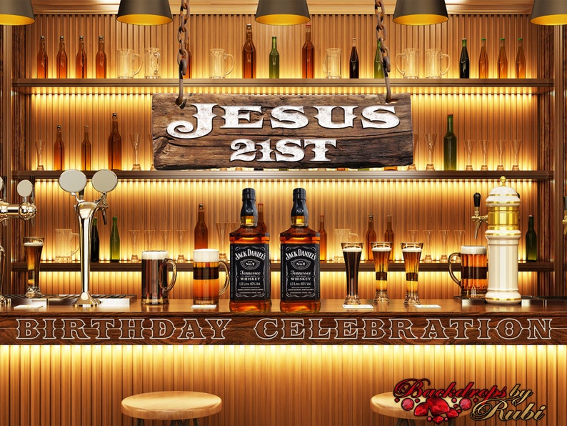 Bar Backdrop 50th Birthday Backdrop Men's Bar Backdrop - Etsy