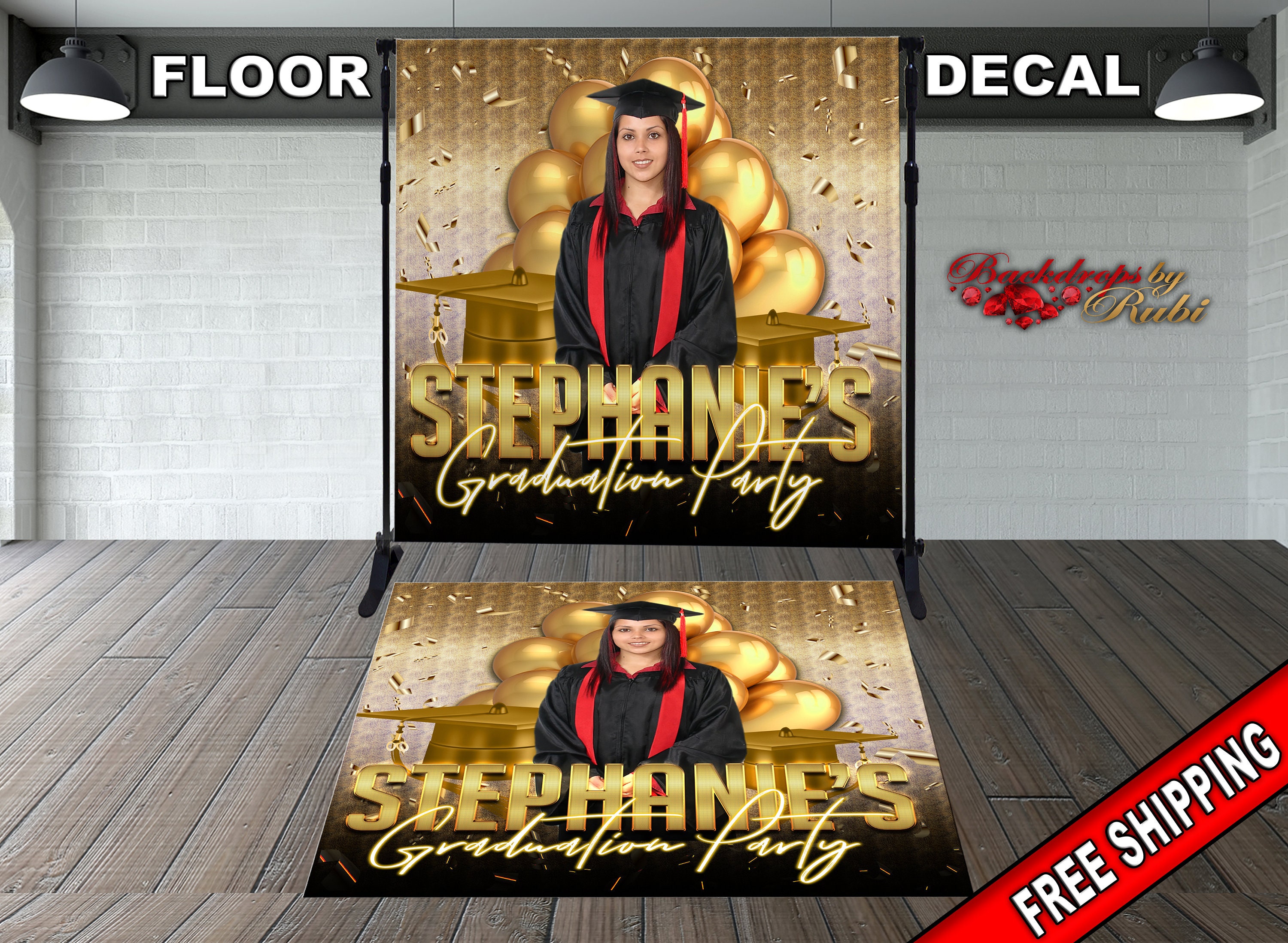 Graduation Floor Decal Sweet 16 Graduation Floor Decal - Etsy