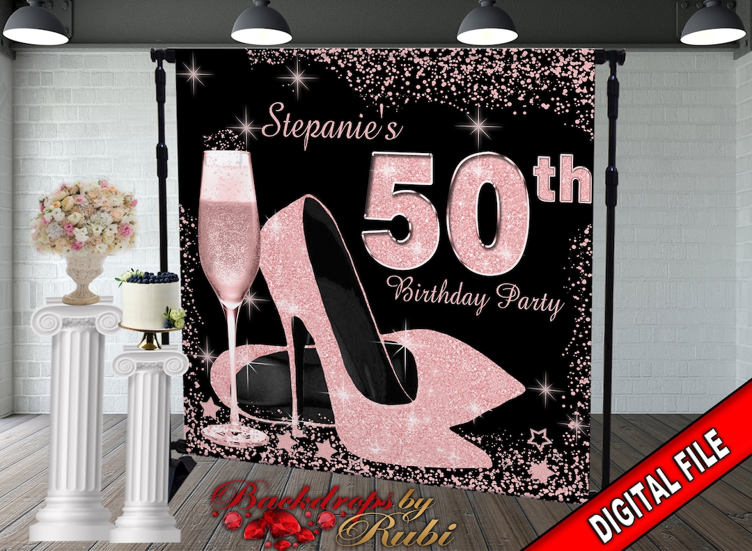 High Heels Backdrop, High Heels Birthday Backdrop, High Heel Shoe ...