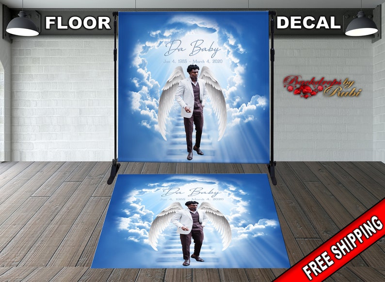 Memorial Floor Decal Funeral Floor Sticker Funeral Floor - Etsy